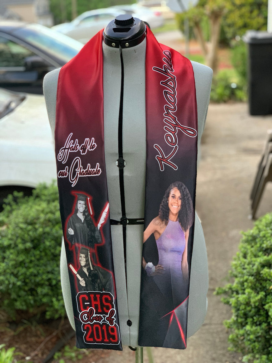 CUSTOMIZED GRADUATION STOLE – Dah Divah Printz LLC